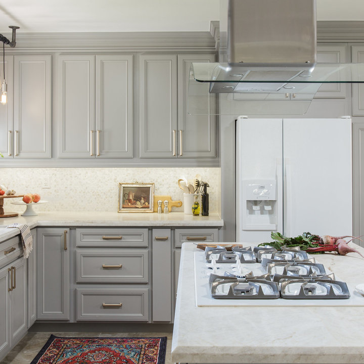 Warm Gray Kitchen Cabinets - Photos & Ideas | Houzz