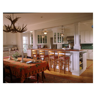 Greek Revival Renovation and Addition - Mediterranean - Kitchen - New ...