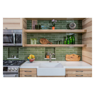 Green Rustic Kitchen - Rustic - Kitchen - Los Angeles - by Fireclay ...