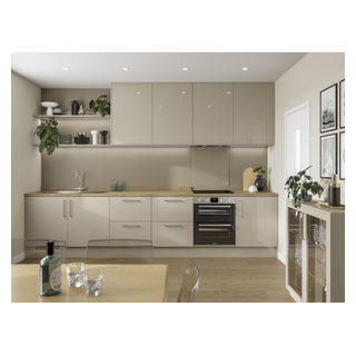 Greenwich Gloss Pebble - Contemporary - Kitchen - Other - by Howdens ...