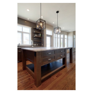 Grey Stained Kitchen - Contemporary - Kitchen - Calgary - by Veranda ...