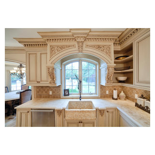 Hand Carved Kitchen - Traditional - Kitchen - New York - by WL Kitchen ...