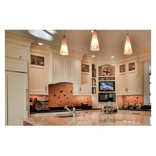 Hand painted backsplash custom mural - Traditional - Kitchen ...