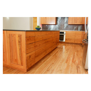 Heart Pine Kitchen - Contemporary - Kitchen - Other - by Jason Straw ...