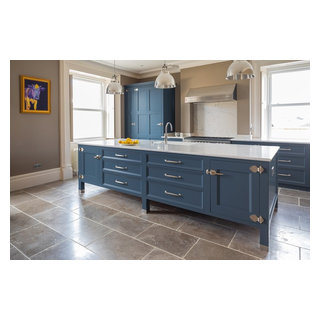 Hicks Blue Viewfield kitchen - Transitional - Kitchen - Wiltshire - by ...
