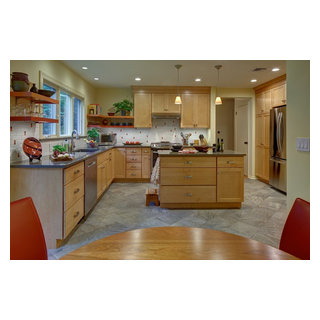 Highland Park Open Plan kitchen - Transitional - Kitchen - New York ...