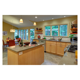 Highland Park Open Plan kitchen - Transitional - Kitchen - New York ...