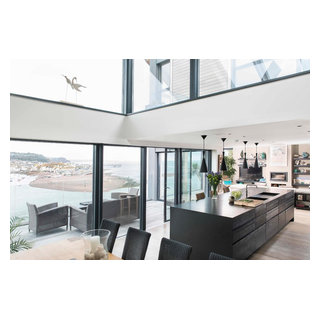 House overlooking Teign Estuary, Kitchen - Contemporary - Kitchen ...