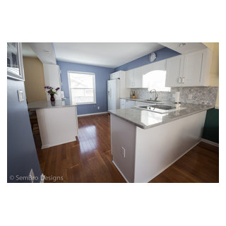 Ice White Shaker installed by SemBro Designs - Modern - Küche ...