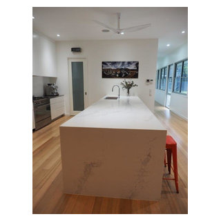 Impractical kitchen removed.. Now a functional stunning kitchen ...