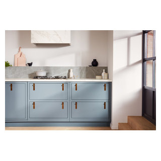 In-Frame Slab Painted Kitchens - Contemporary - Kitchen - London - by ...