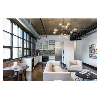 Industrial Loft Kitchen - Industrial - Kitchen - Detroit - by Dwell ...