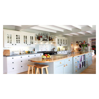 Iroko Worktops - Contemporary - Kitchen - West Midlands - by ...