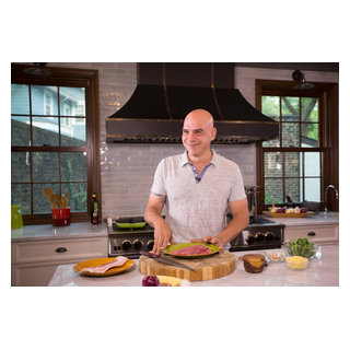 Iron Chef Micheal Symon's BlueStar kitchen featuring 60" French Top ...