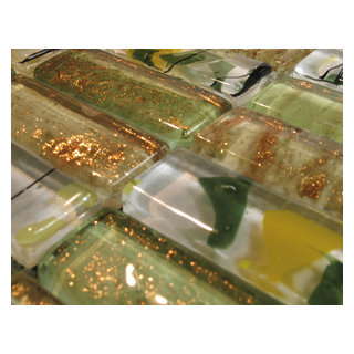 Italian Murano Glass Tiles - Contemporary - Kitchen - New York - by ...