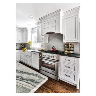 Jenn-Air range and Paneled Hood for a Clean Look - Transitional ...