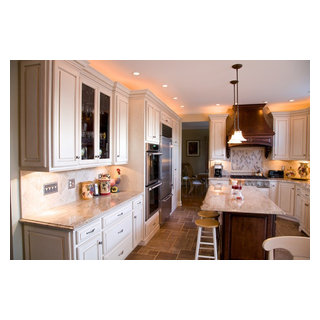 Kashmir Gold Granite Kitchen - Traditional - Kitchen - Philadelphia ...