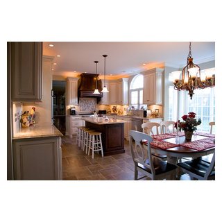 Kashmir Gold Granite Kitchen - Traditional - Kitchen - Philadelphia ...