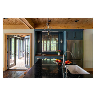 Kimble Cabin - Rustic - Kitchen - Minneapolis - by Rehkamp Larson ...