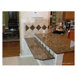 Kitchen - Backsplash Extension Add-on Granite Counters - Traditional ...