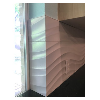 KITCHEN - Backsplash - Porcelanosa Qatar Nacar White Large Panel Wave ...