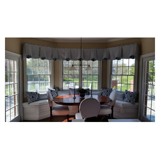 Kitchen Bay Window Valance - Transitional - Kitchen - Chicago - by ...
