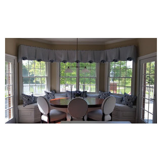 Kitchen Bay Window Valance - Transitional - Dining Room - Chicago - by ...