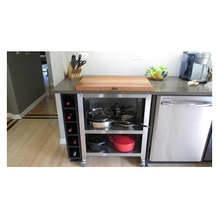 Kitchen Built-in Portable Butcher Block - Contemporary - Kitchen ...