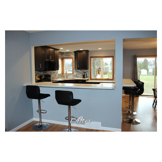 Kitchen Design: Mid Continent Cabinetry, Wilsonart Carrara Countertop ...