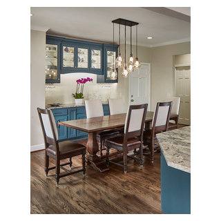 Kitchen Dining with Built-in Buffet - Traditional - Dining Room ...