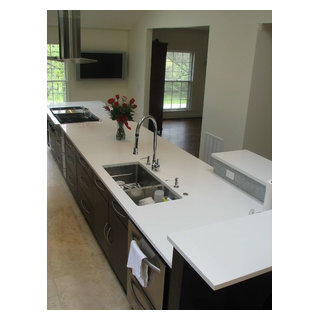Kitchen done with White Zeus-Quartz (Silestone) - Modern - Kitchen ...