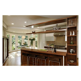 Kitchen featuring flyover shelves - Modern - Kitchen - Chicago - by ...