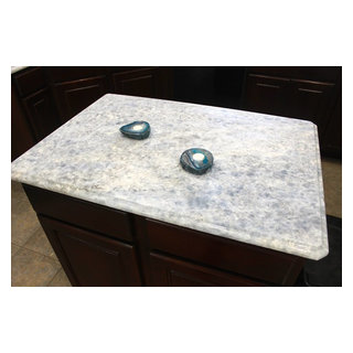 Kitchen - Iceberg Blue Quartzite Countertops - Modern - Kitchen ...