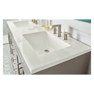 Kitchen Quartz Counter top Island - Moderno - Cocina - Nueva York - de ...