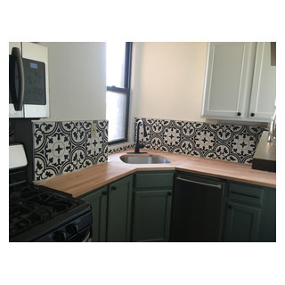 Kitchen renovation and wallpaper project Adams morgan - Eclectic ...