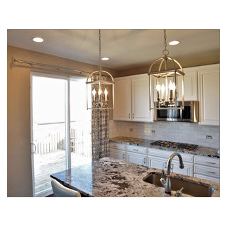 Kitchen sliding door Drapery - Country - Kitchen - Denver - by A ...