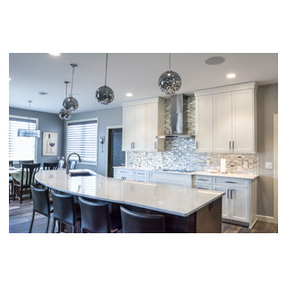 Kitchen With Beautiful White Cambria Quartz Countertops - Contemporary ...