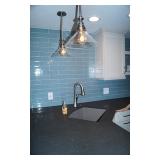 Kitchen with Blue Tile - Transitional - Kitchen - Philadelphia - by ...