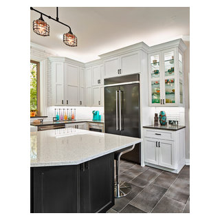 Kitchen with custom cabinets by The Cabinet Concierge - Transitional ...