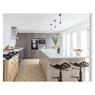 Kitchen with Island, Kemptown Brighton - Transitional - Kitchen ...