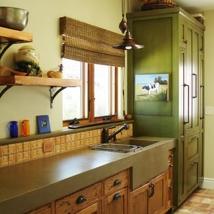 75 Beautiful Terra-Cotta Tile Kitchen with Terra-Cotta Backsplash ...