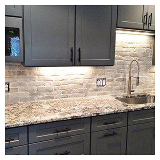 Koni Brick Blanc - Contemporary - Kitchen - Other - by Koni Materials ...