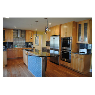 KraftMaid Brockton Maple Honey Spice - Contemporary - Kitchen ...