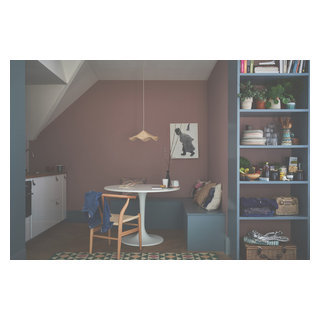Küche in Sulking Room Pink und De Nimes - Contemporary - Kitchen ...