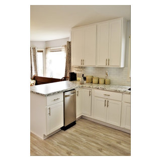 La Porte, IN. BaileyTown USA,, Maple White Kitchen - Transitional ...