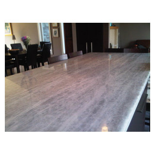 Labrenz Residence • Bianco Joya Quartzite - Kitchen - Calgary - by ICON ...