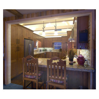 Lake Front Hidaway - Rustic - Kitchen - Los Angeles - by Correy Design ...