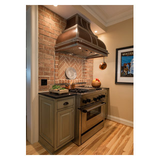 Lakefront Kitchen Remodel - Range with Hood - Traditional - Kitchen ...