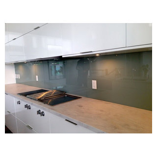 Lakeview Home Interior and Exterior Custom Glass - Modern - Kitchen ...