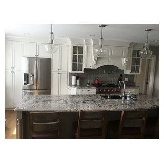 Large Single-Slab Island - Transitional - Kitchen - New York - by Monk ...